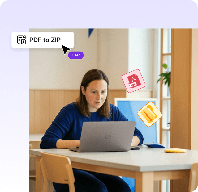 Convert PDF to ZIP | Transform your PDF Files to ZIP For Free